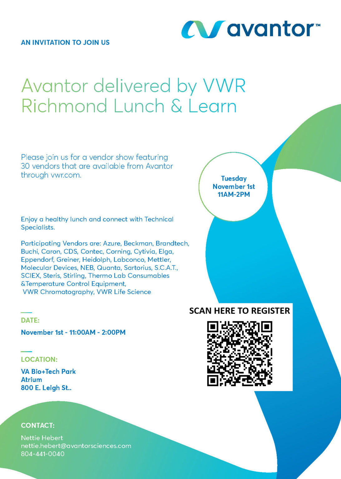 Avantor Life Sciences Show-Richmond | VirginiaBio