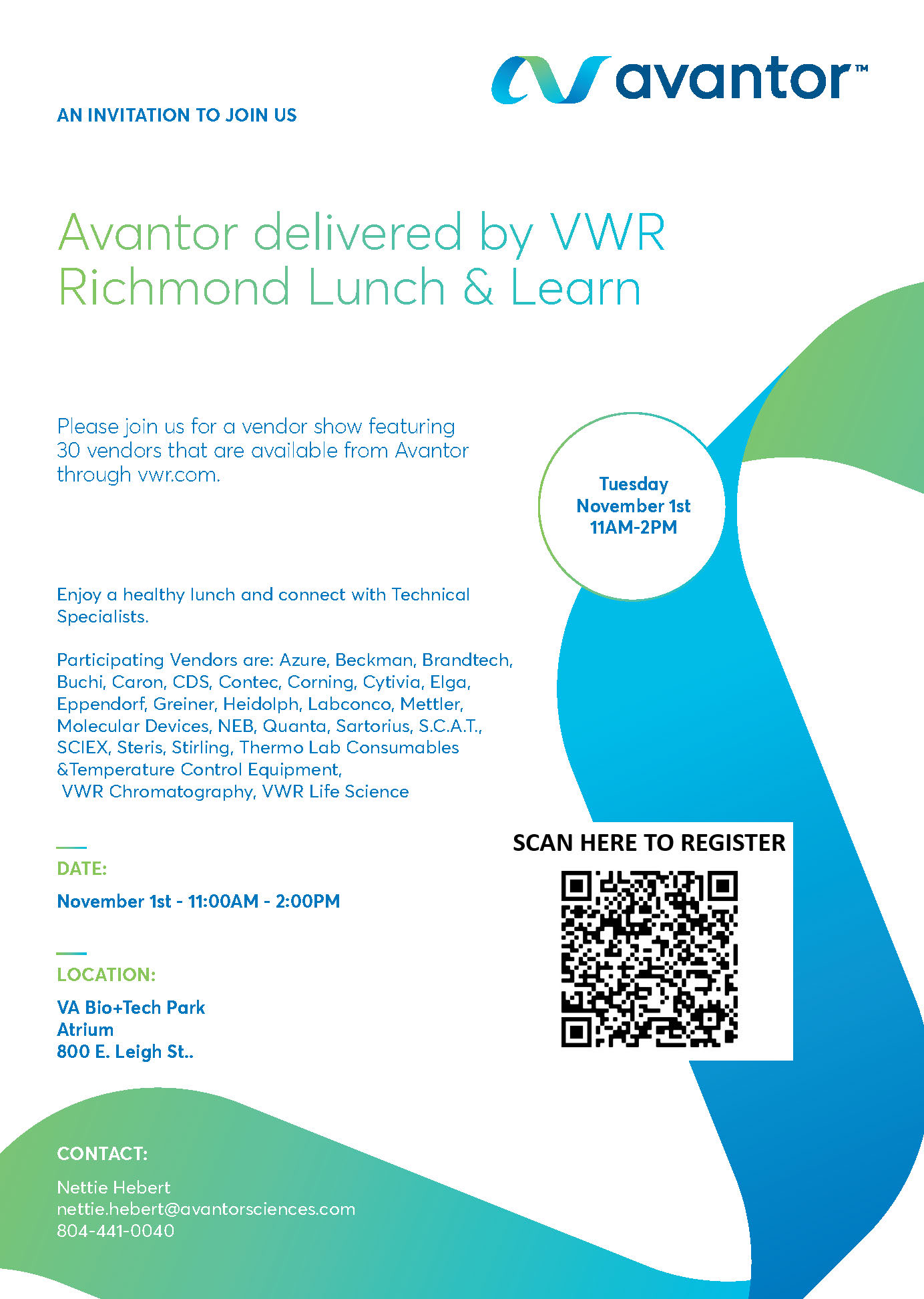 Avantor Life Sciences Show-Richmond | VirginiaBio