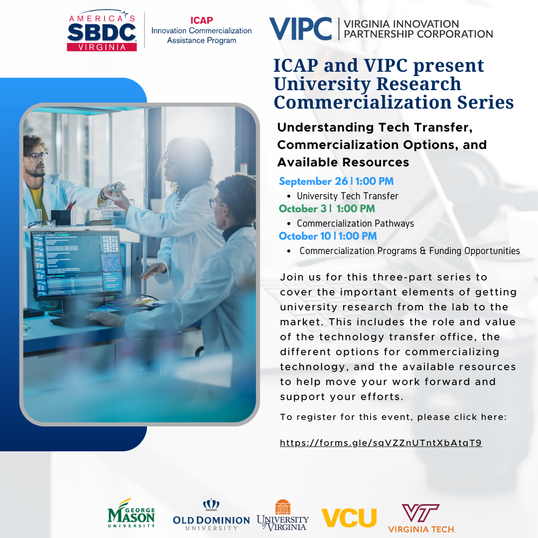 ICAP & VIPC Present - University Research Commercialization Series ...